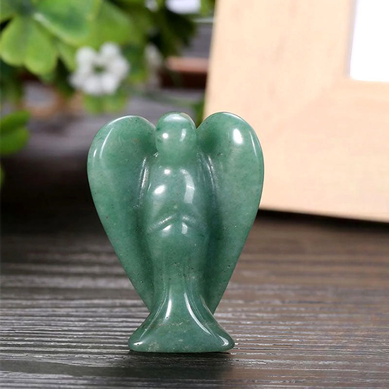 Ange En Pierre Naturelle - Ange sculpté en Pierre énergétique